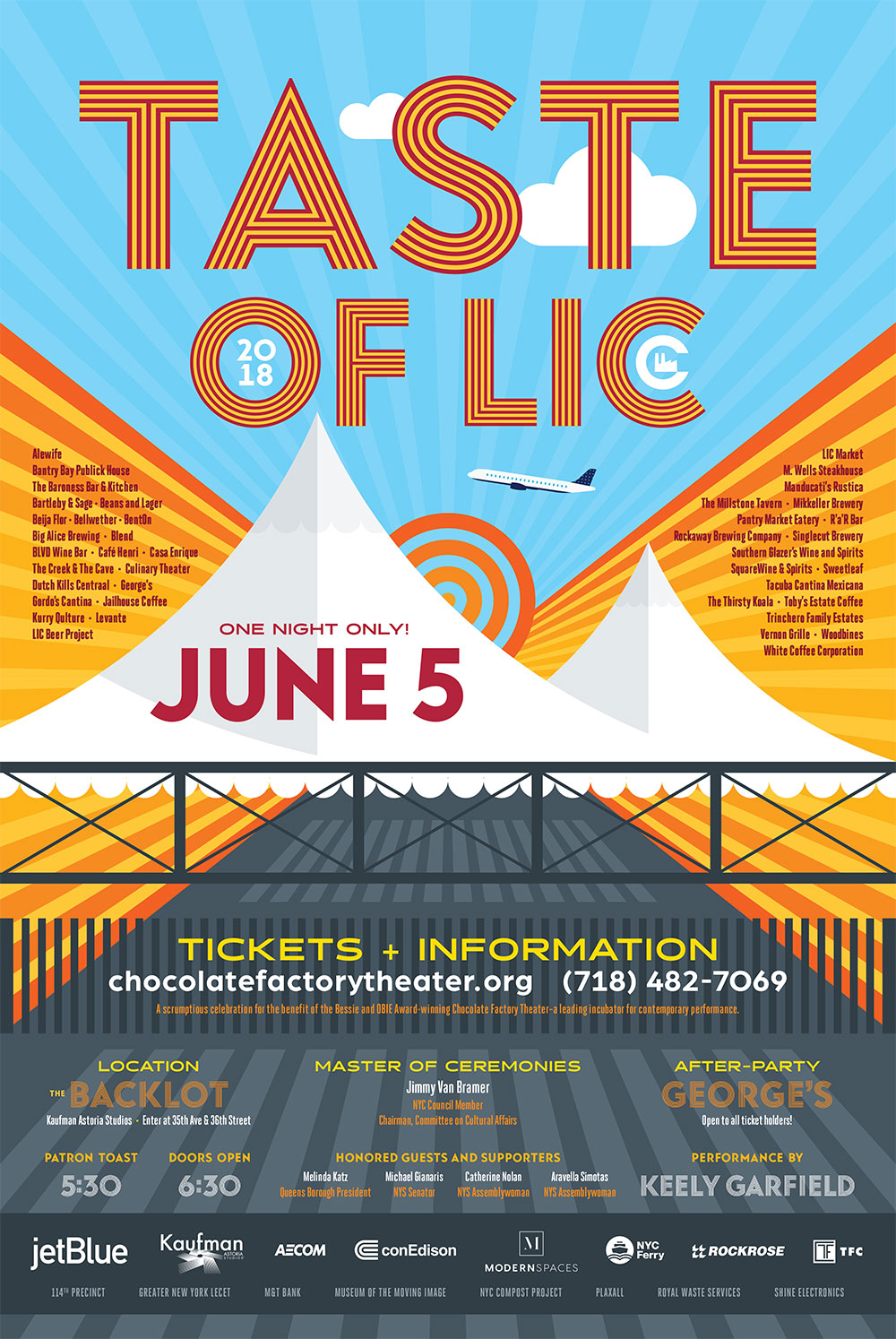 13th Annual Taste of LIC – Chocolate Factory Theater
